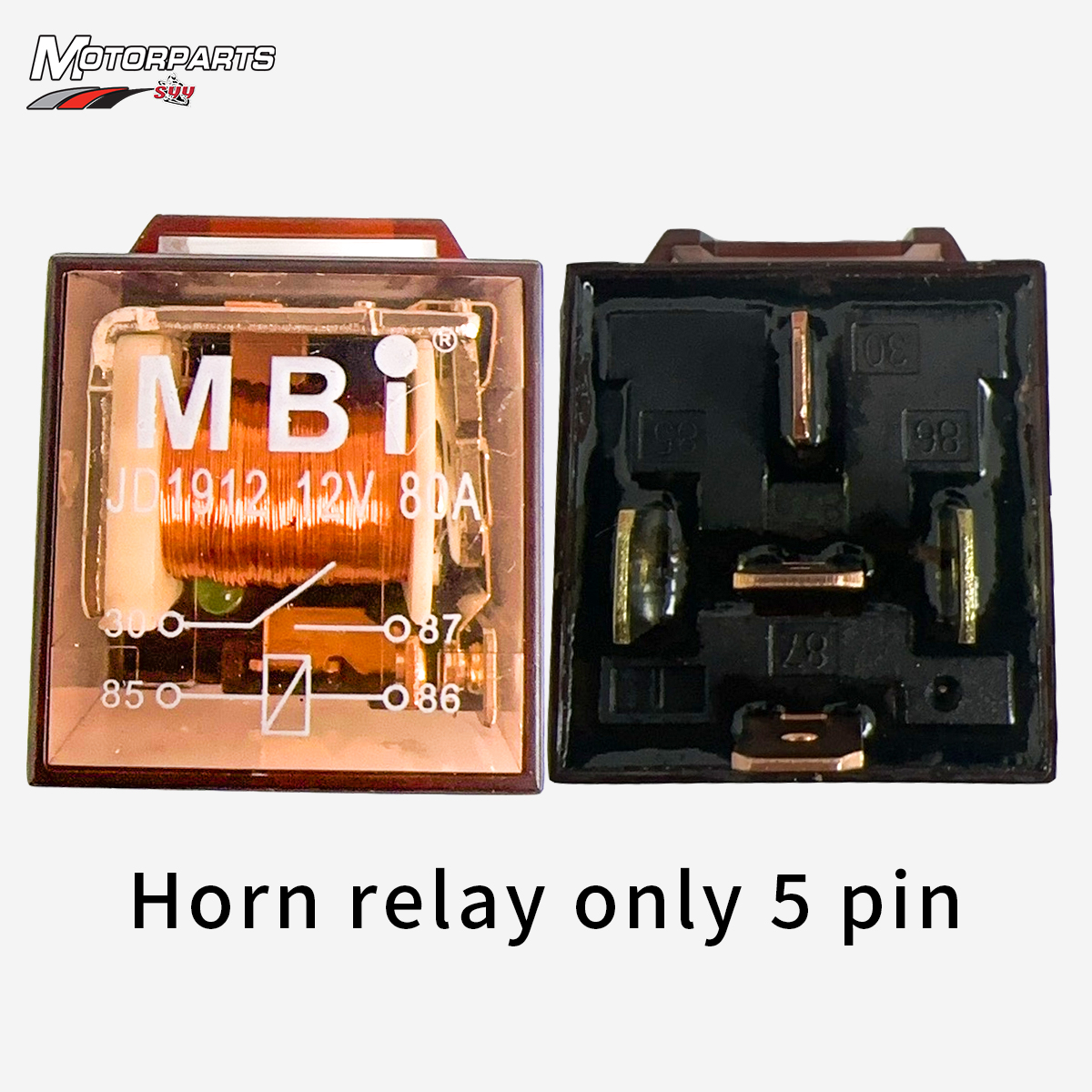 RACE BOY MBI Big Speaker and High Voltage 5 Pin 12V Relay Universal ...