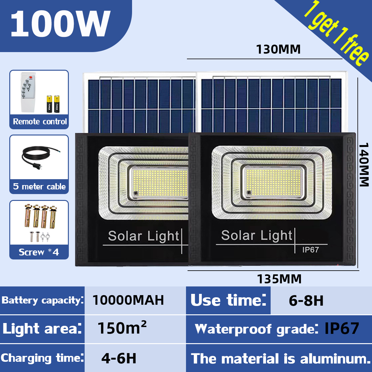 Buy 1 get 1 free Solar Light Outdoor 2000W LED Light outdoor LED solar ...
