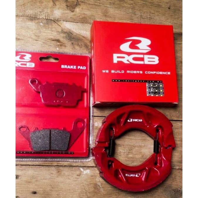 1 SET RCB BRAKE SHOE RCB BRAKE PAD for MIO i 125115 AEROX V1 V2 MIO ...