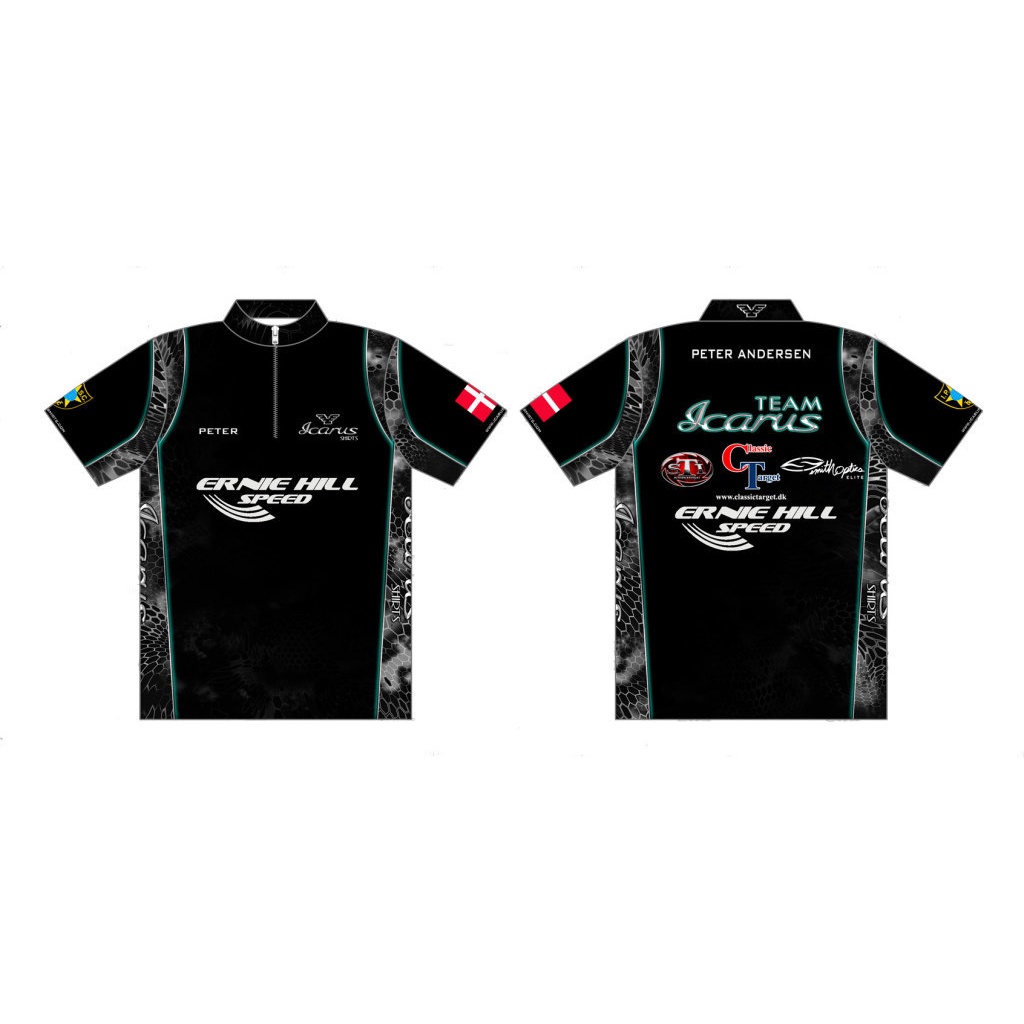 STI Glock shirt, dry sweater, knitting, full sublimation Polo black ...