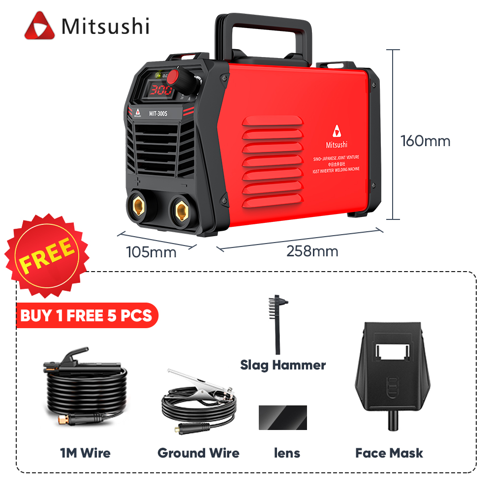 Mitsushi Mit-300S Portable IGBT Inverter MMA ARC Welding Machine 300A ...