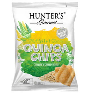 Hunter's Gourmet QUINOA CHIPS JALAPENO & CHEDDAR125gm | Lazada PH
