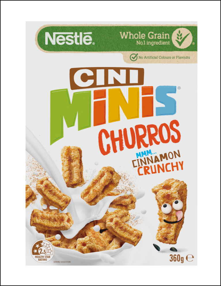 NESTLE CINI MINIS Churros Breakfast Cereal 360g - Expiry Date 04-Nov ...