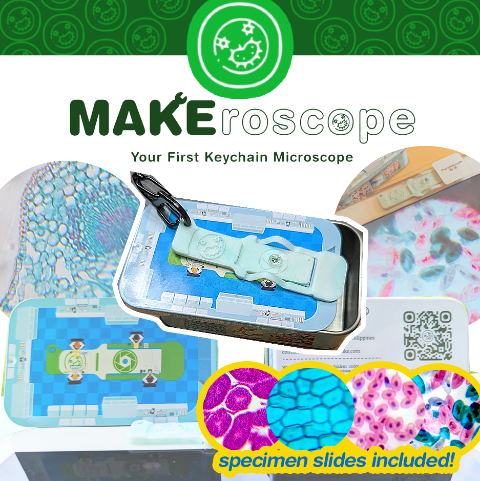 Make-roscope (Keychain Microscope for Smartphone & Tablet) 125-400X ...