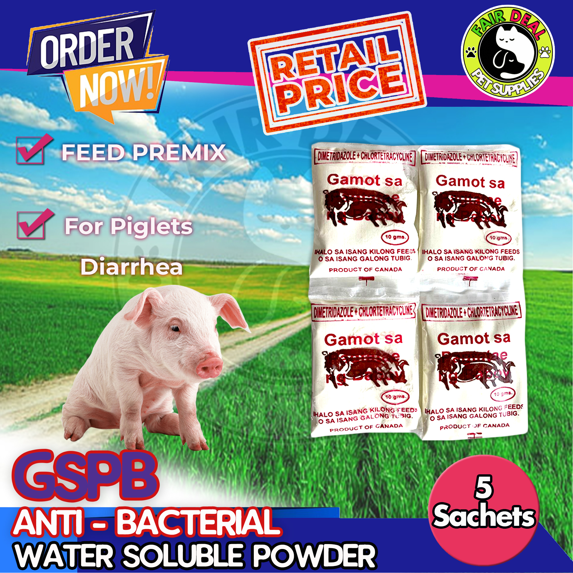Gamot sa Pagtatae ng Baboy (V-GSPB Plus SP)-Dimetridazole ...