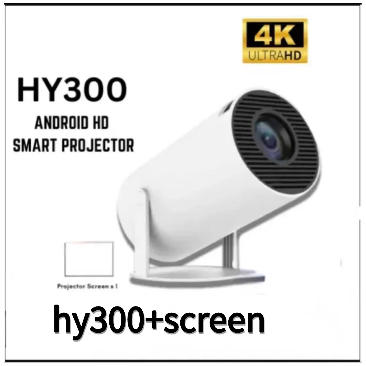 TECHAXIS HY300 Projector 8000 Lumens Projector 4K Ultra Full HD 1080P ...