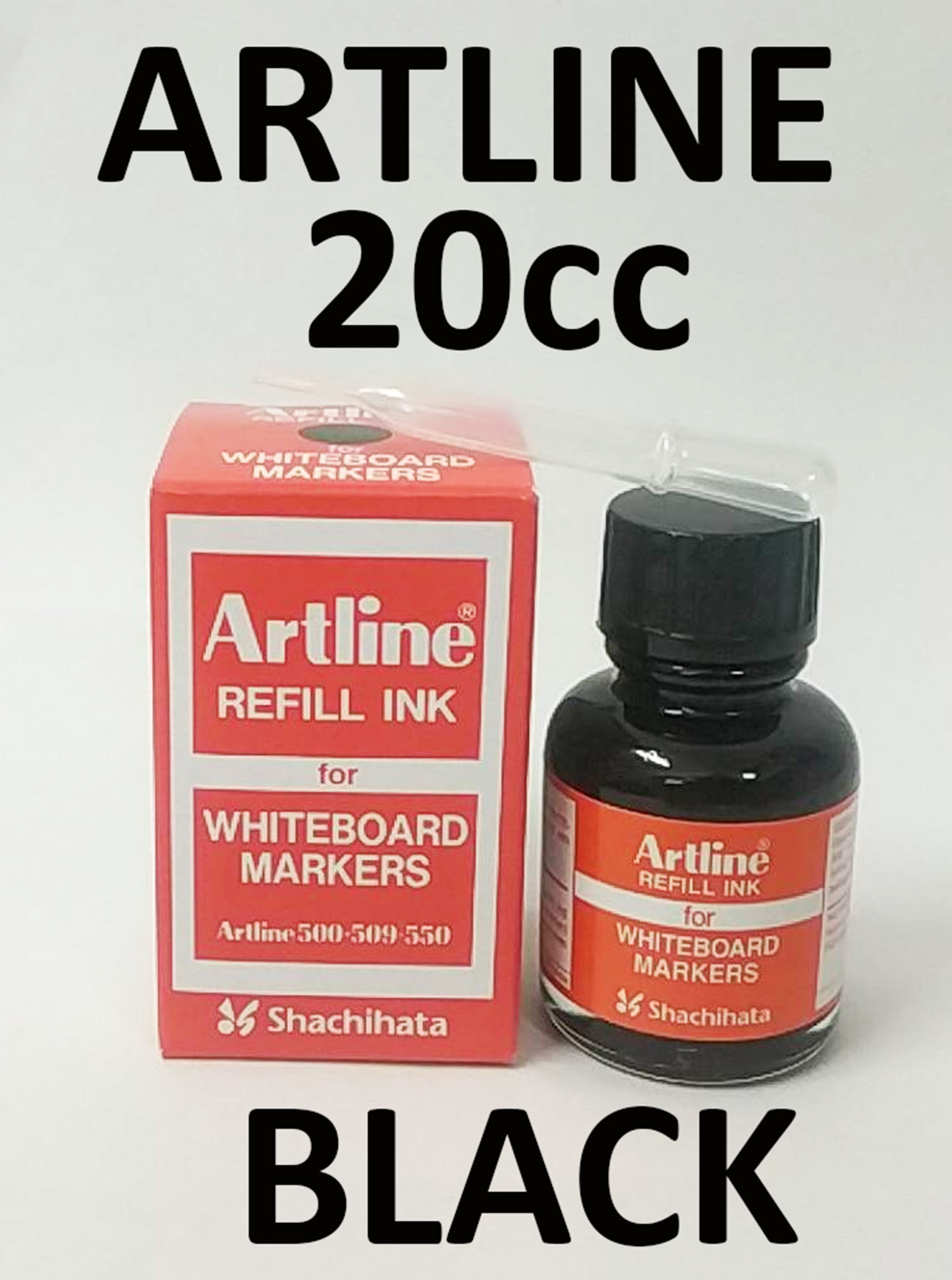 ARTLINE WHITE BOARD MARKER REFILL INK ( BLACK COLOR ) 500A 20cc ...