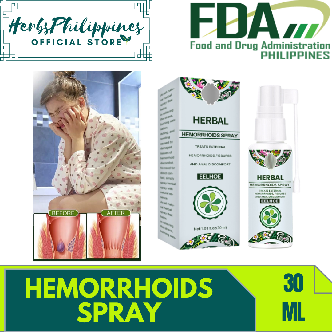 Natural Herbal Hemorrhoids Spray Gamot sa Almoranas Spray 30ml Anti ...