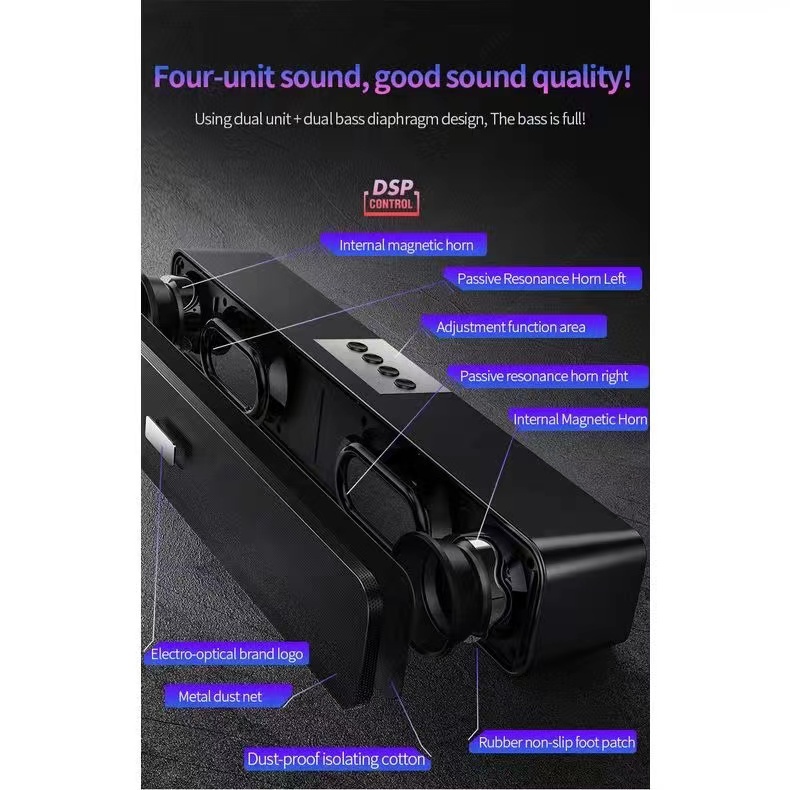 FC E91 Wireless Bluetooth Speaker Smart Sound bar Computer Speaker TV ...