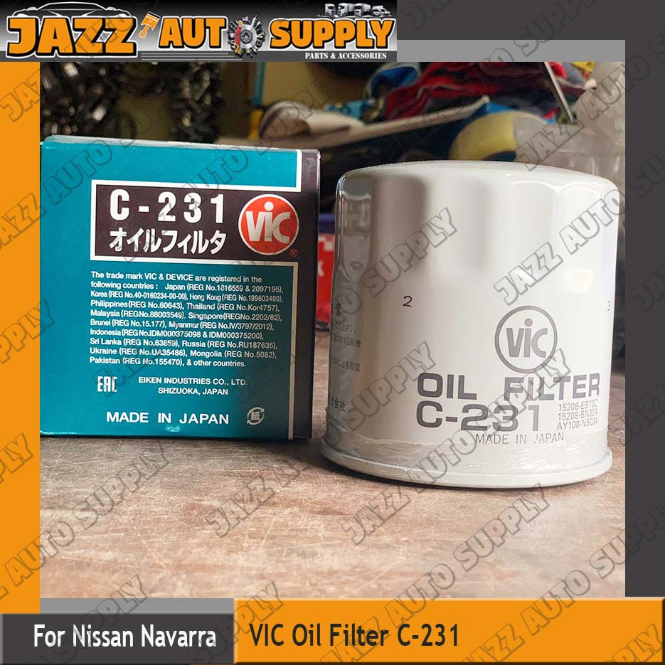 Vic Oil Filter C-231 For Nissan Navarra | Lazada PH