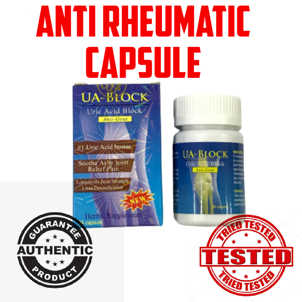 original 100% UA Block Uric Acid Block Anti Gout 24’S | Health ...