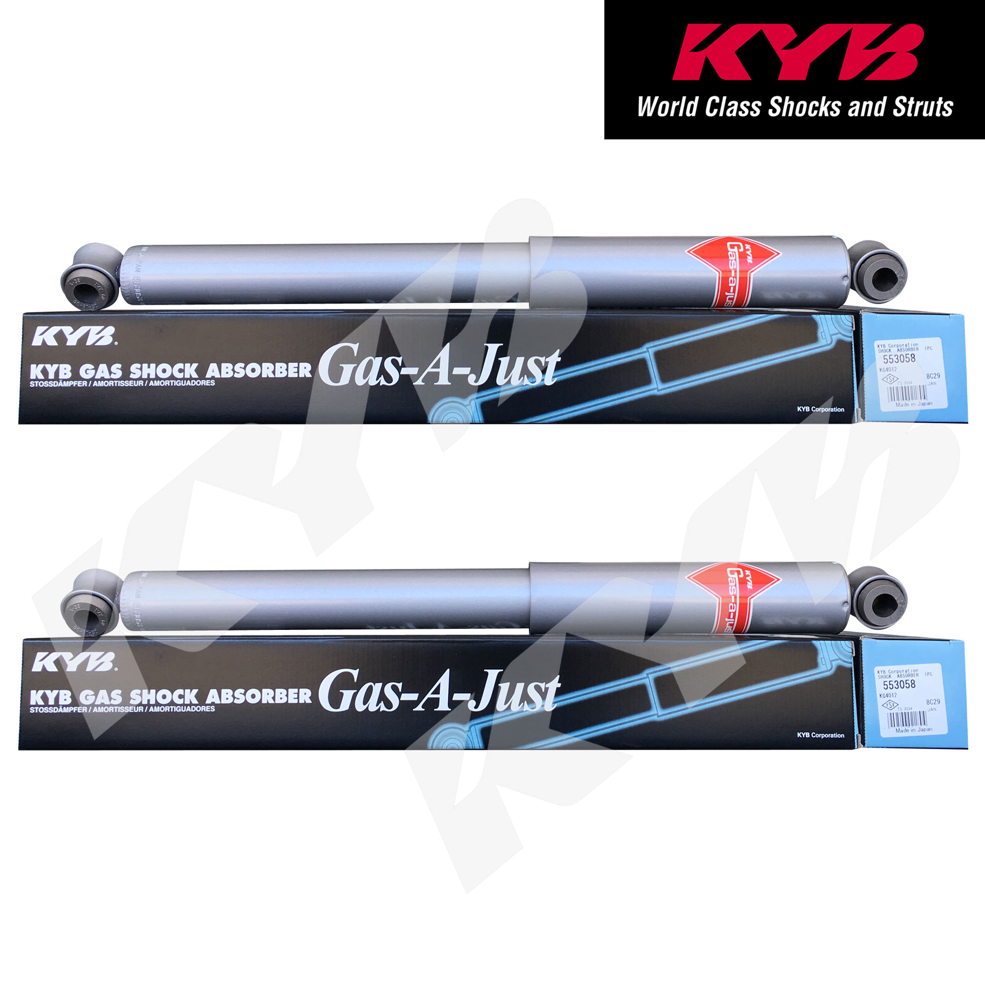 KYB 553058 for Isuzu Crosswind 2001 - 2017 Setof 2 (KG4012) Rear Gas Shock Absorber KAYABA ...