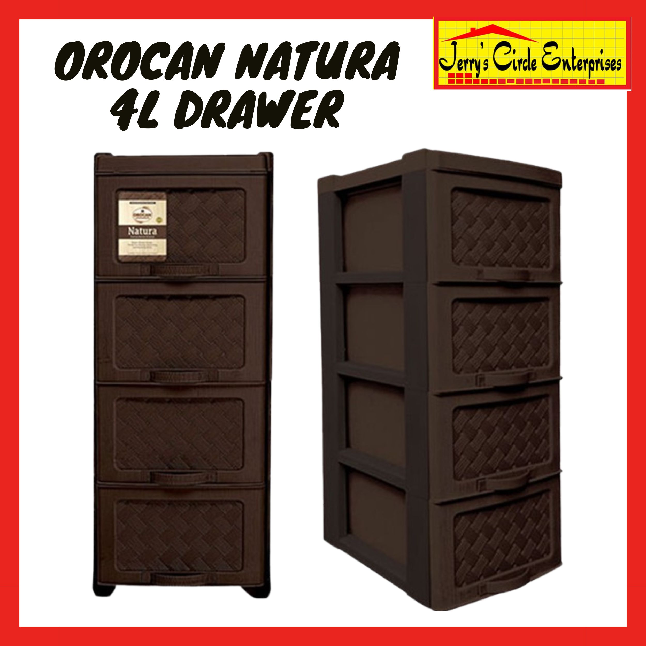 OROCAN CAHA DE ORO NATURA 4 LAYER DRAWER / OROCAN 4L DRAWER / CABINET / LAGAYAN NG DAMIT ...