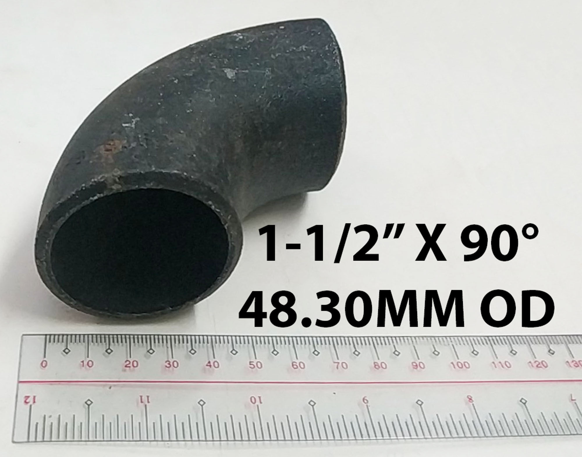 BI WELDING ELBOW 1-1/2" x 90° SCH40 SEAMLESS BLACK IRON ( 48.30MM ...
