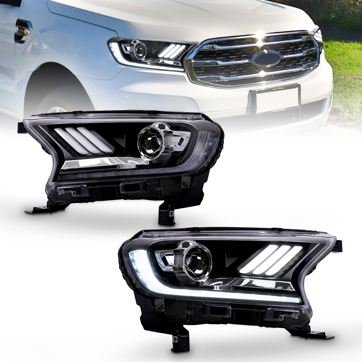 Ford Ranger Headlight/Ford Ranger WildTrak 1st Generation LED Headlight ...