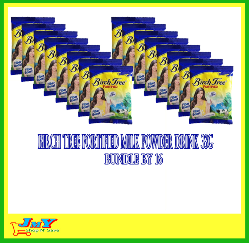 JMY BIRCH TREE FORTIFIED MILK POWDER DRINK 33G (BUNDLE BY 16) | Lazada PH