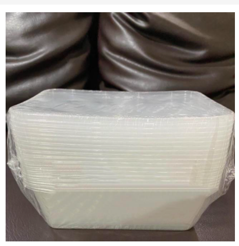 Microwaveable Tupperware Food Plastic Container Rectangle RE500 / RE750 ...