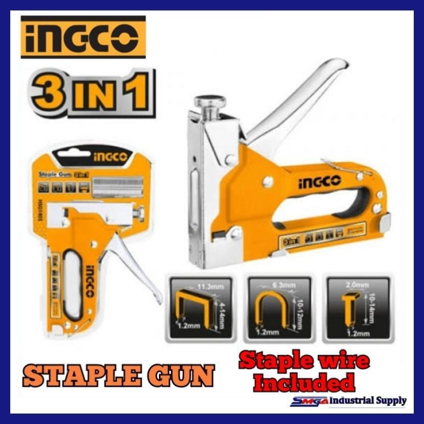 Ingco 3 in 1 Staple Gun HSG1405 | Lazada PH