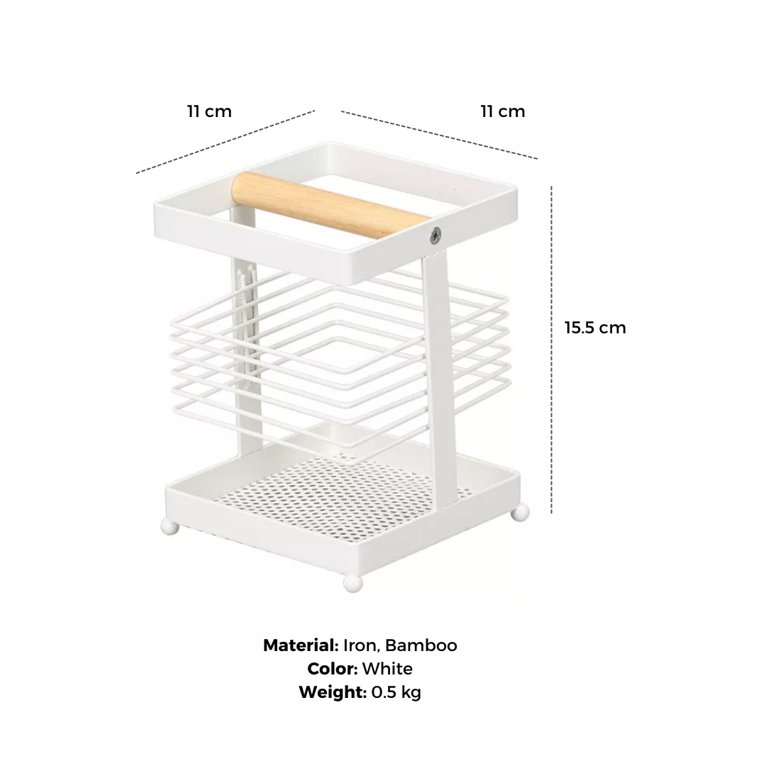 Steel Holder Cutlery Organizer Utensil Rack Steel Storage for Utensils ...