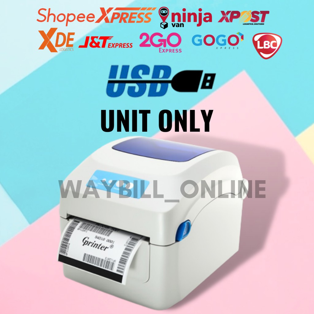 Thermal Printer Gprinter GP1324D - Waybill Printer A6 Barcode Label ...