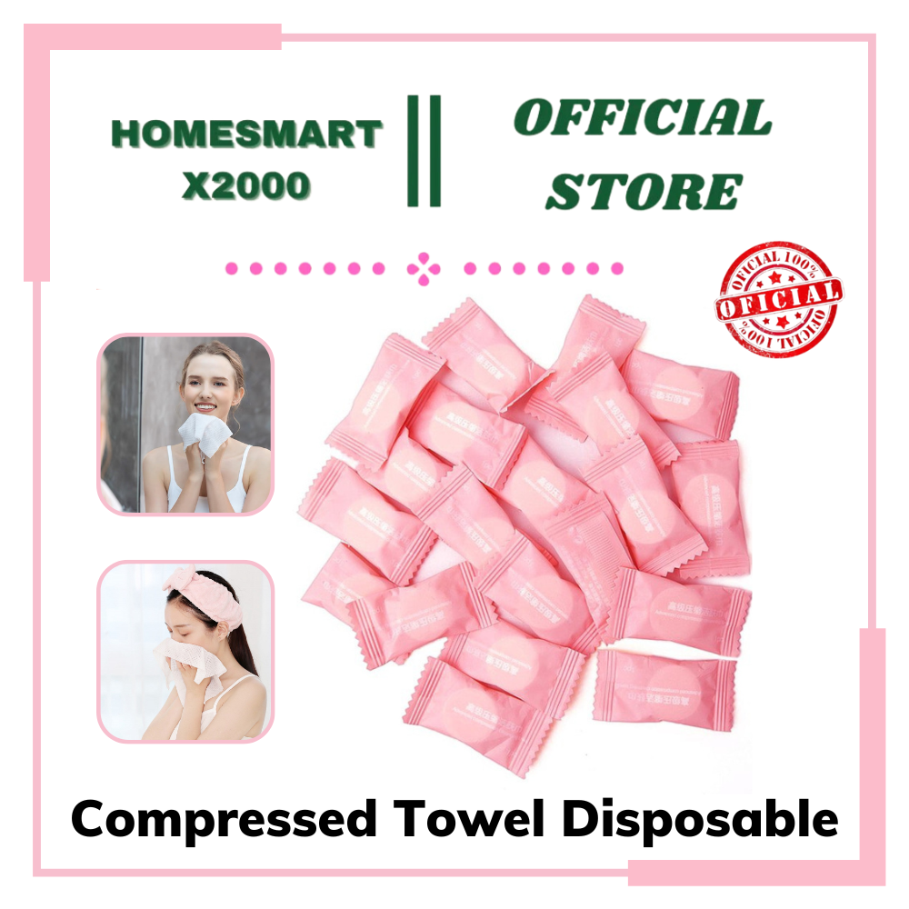5pcs Portable Mini Compressed Towel Disposable Cleansing Towel Non ...