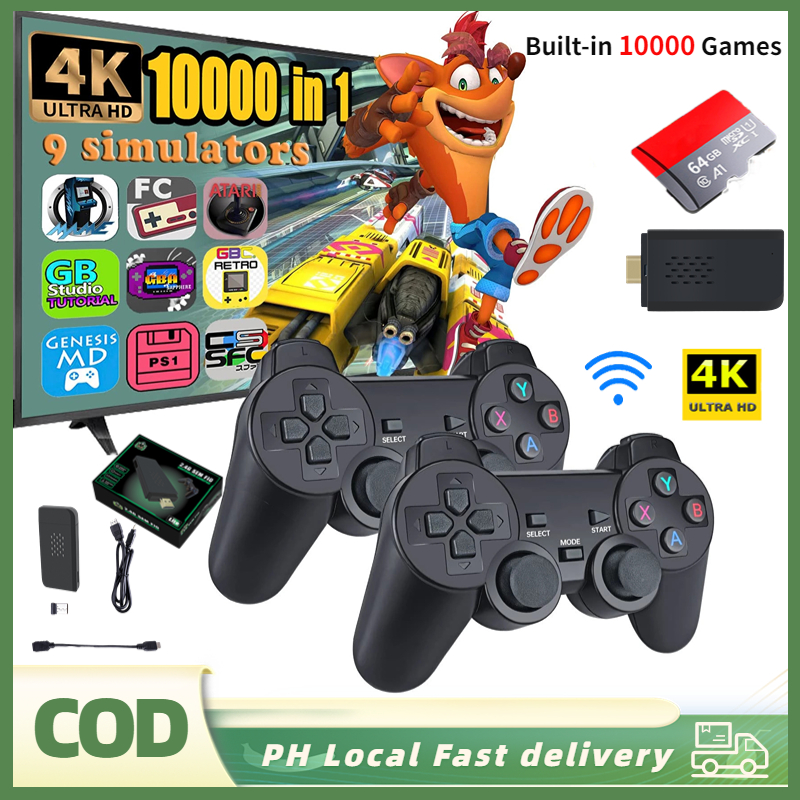 [Local Stock] 10000+Games 4K Gamestick Console Video Game Console with ...