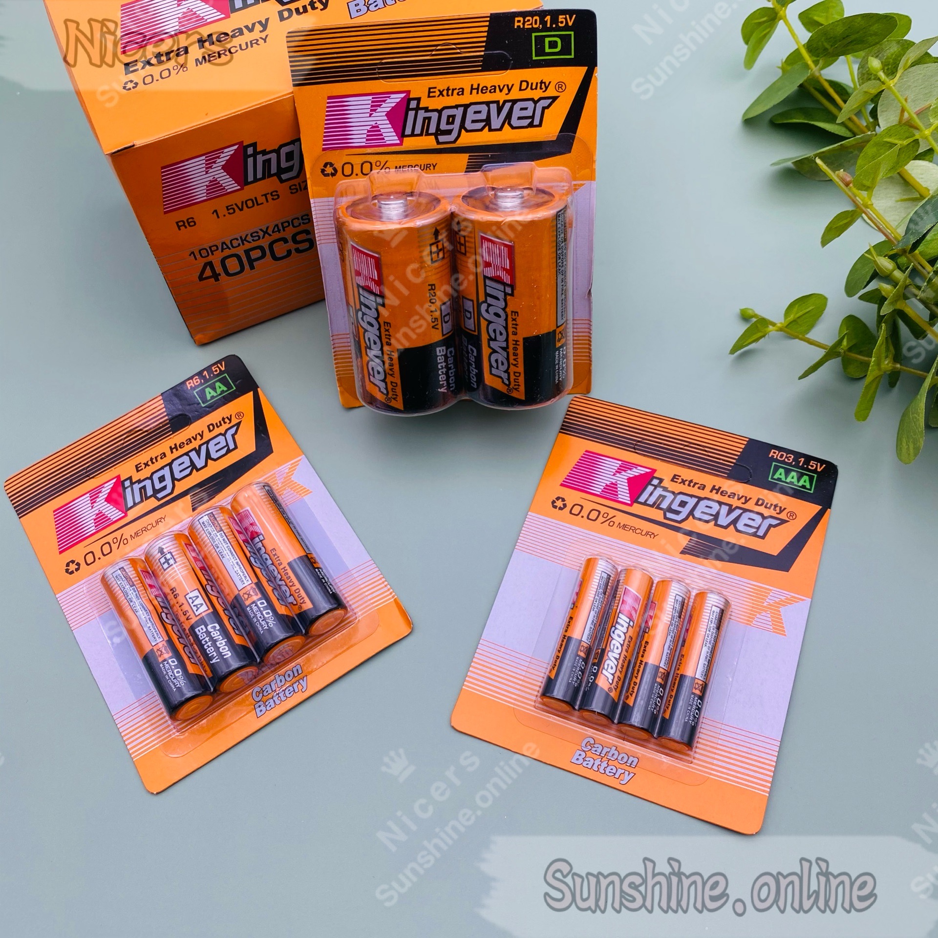 Kingever Battery Extra Heavy Duty AA, AAA ,D,9V | Lazada PH