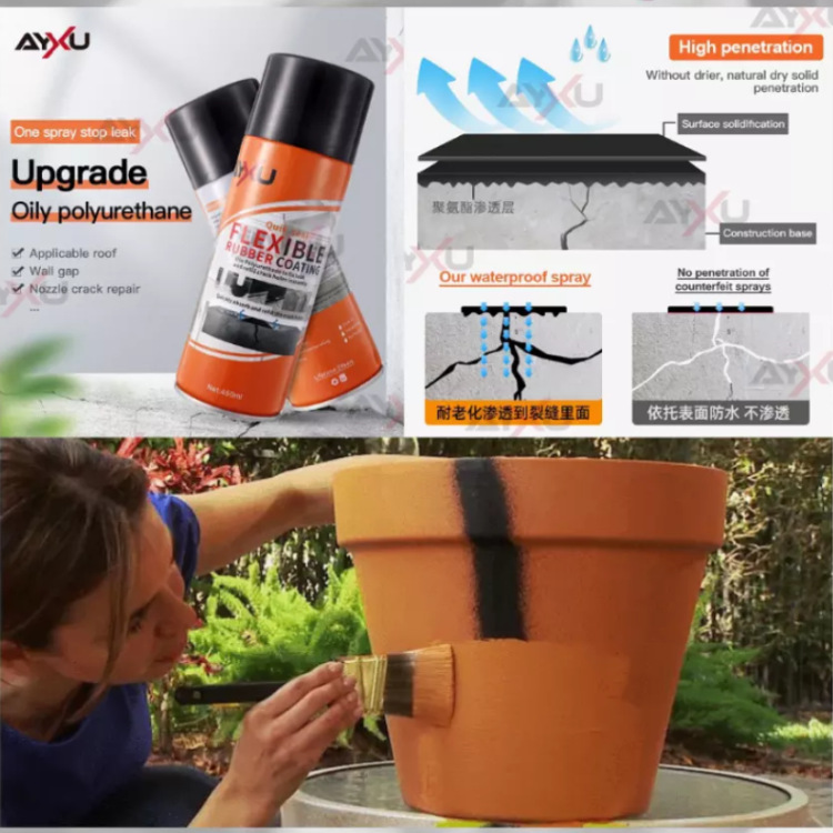 AYXU Flexible Quick Seal Rubber Repair Coating Spray | Lazada PH