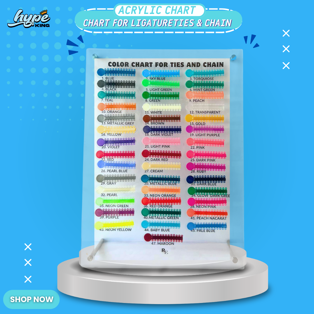 Acrylic Color Chart of Rubbers For Display | Lazada PH