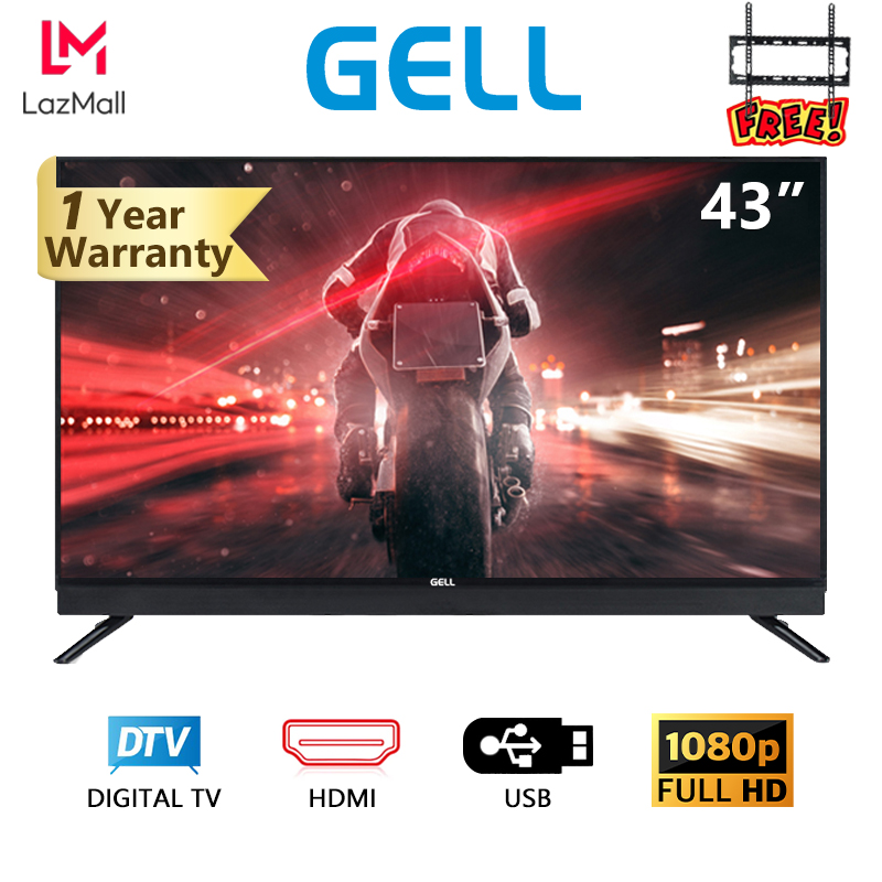 GELL 43inch led tv flat screen 43inches smart led tv android tv ultra ...