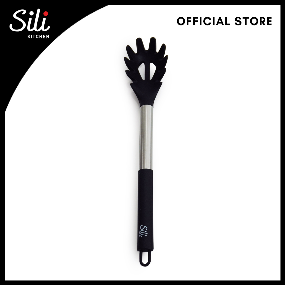 SILI Silicone Kitchen Utensils Set with Holder (5, 10pcs) - Stainless ...