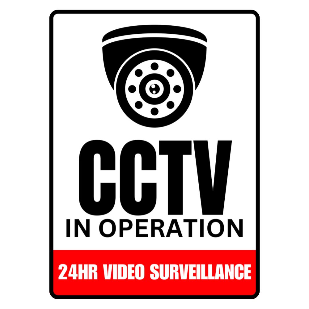CCTV signages | CCTV signs | laminated signage | Lazada PH
