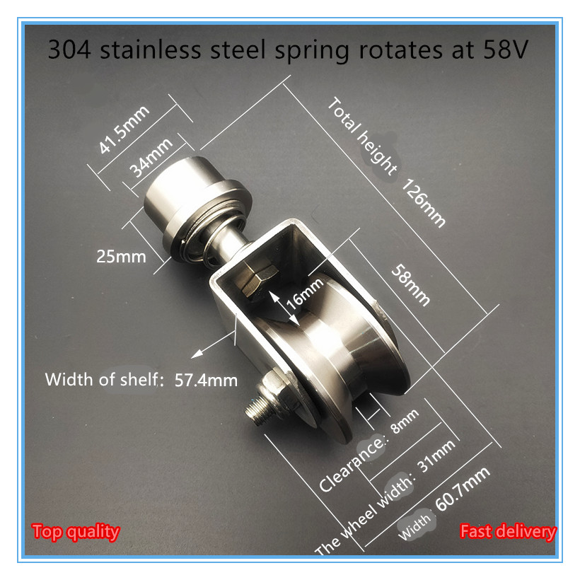 1PC Swivel 360° Rotational Gate Roller for Swing, Folding, Turning ...