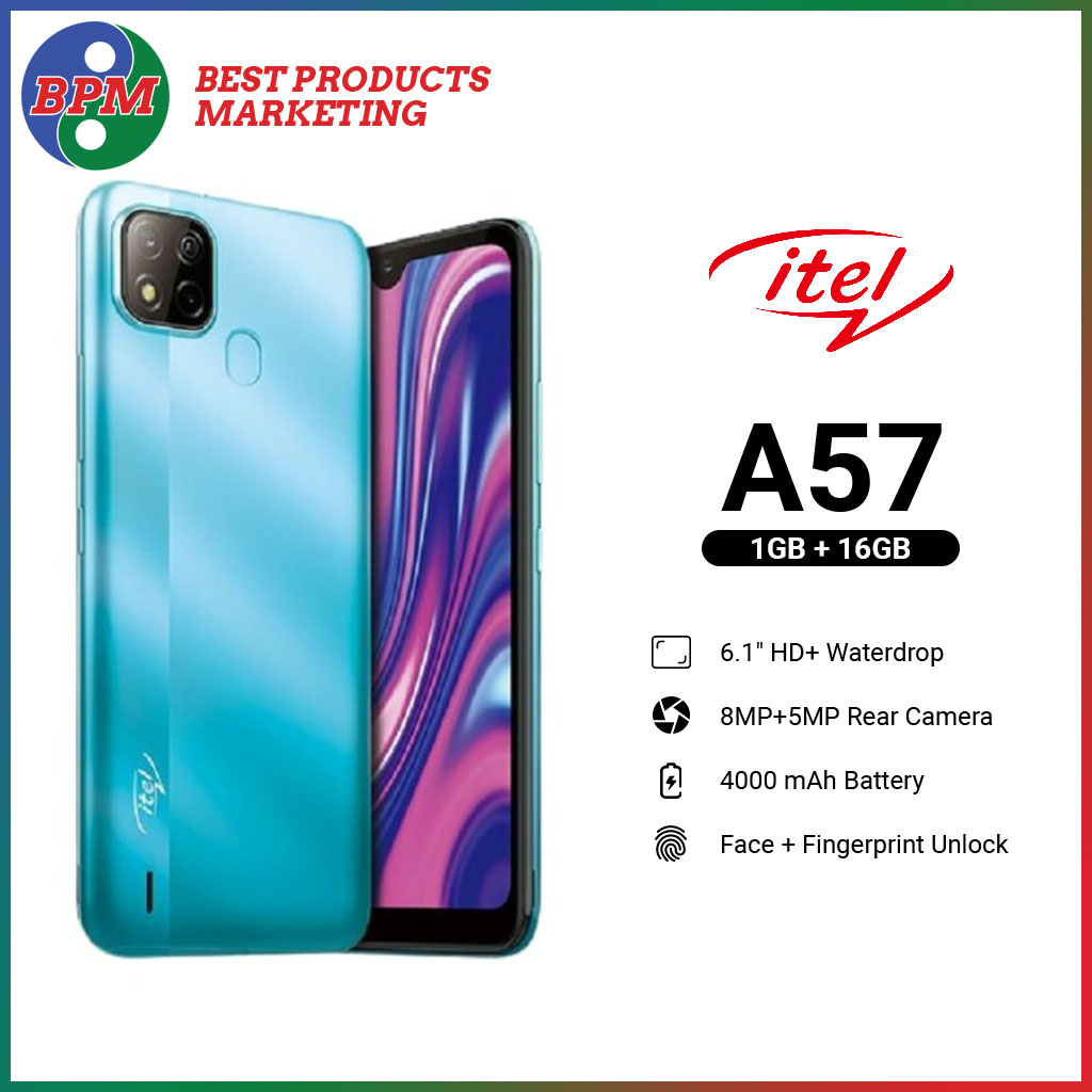 BPM ITEL A57 1GB + 16GB Brand New Smartphone | Lazada PH