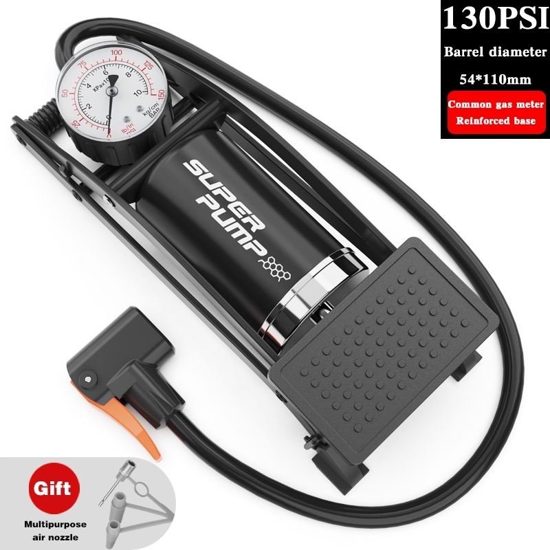 Pump for Tire Foot Portable Car With Gauge and Convenient To Take ...