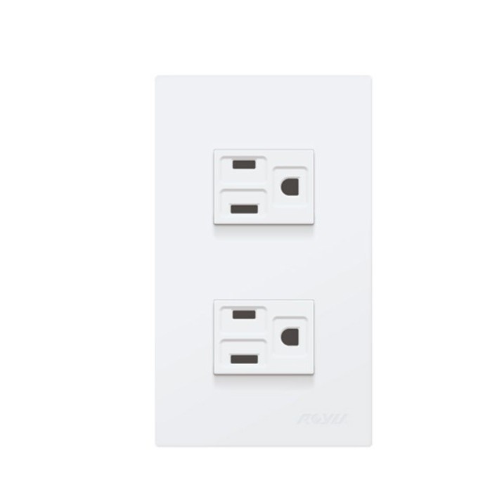 ROYU WD Flat Pin with Ground Duplex Receptacle Outlet WD922 *OSOS ...