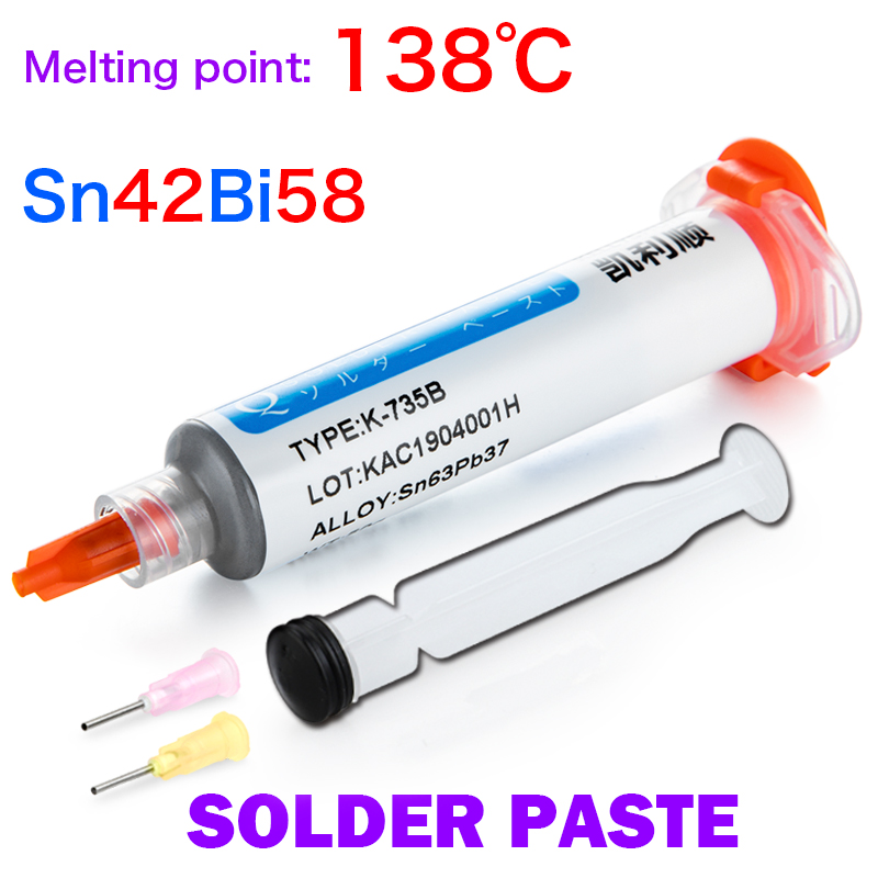 KELLYSHUN Needle Tube Type Solder Paste For Phone Repair BGA SMT PCB IC ...