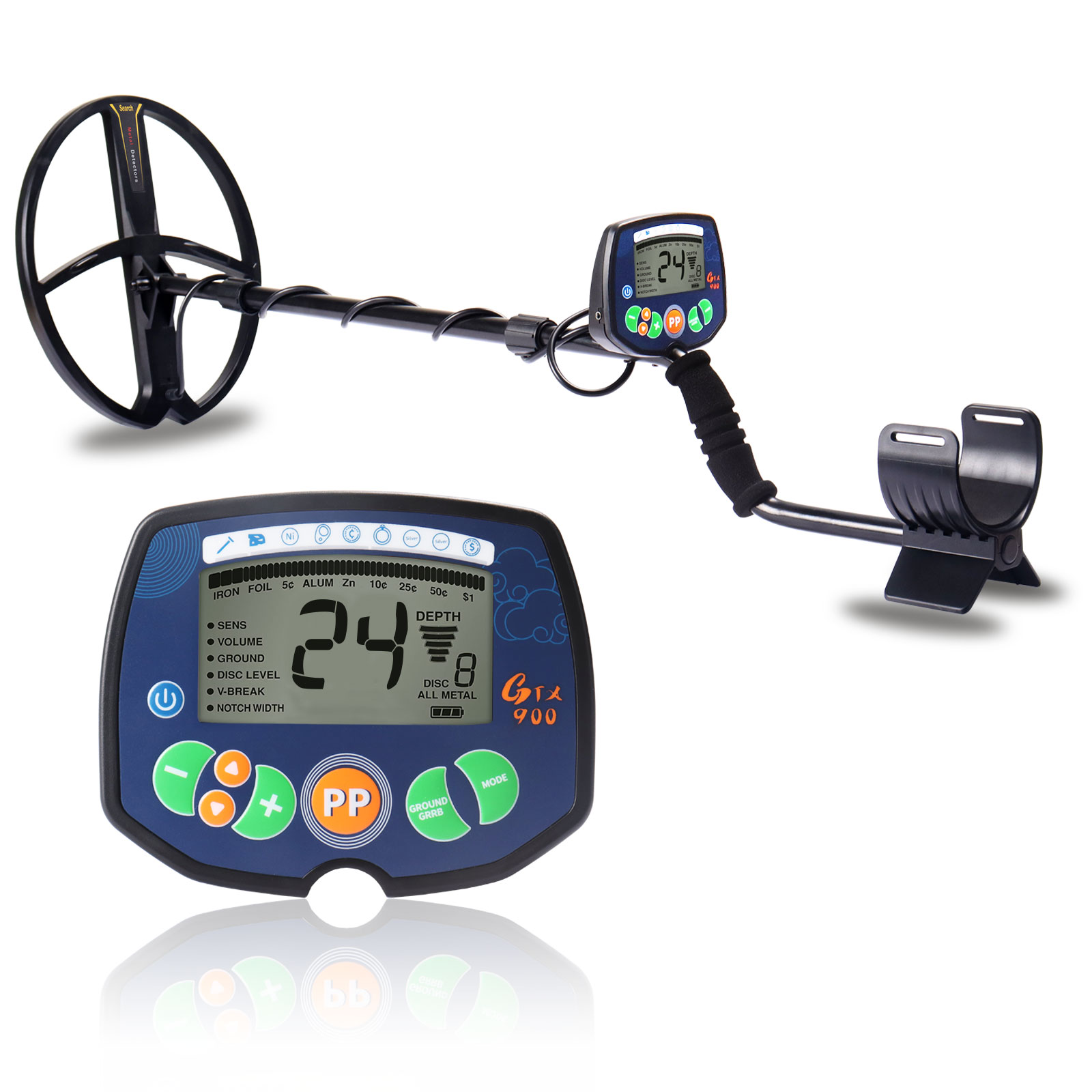 Gold detector Professional Alat pengesan logam GTX900 High Sensitivity ...