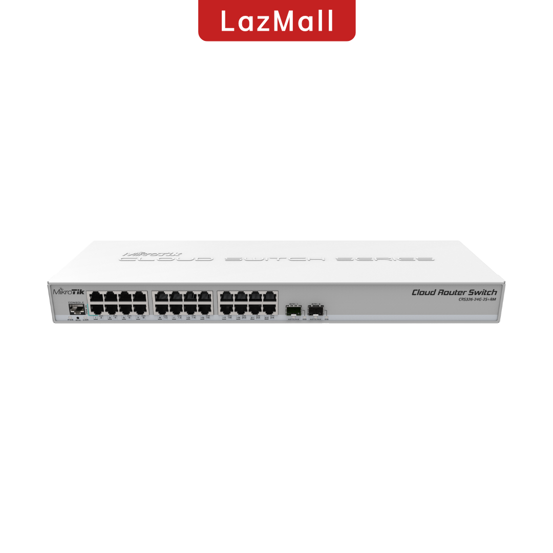 MikroTik Cloud Smart Switch CSS 326-24G-2S+RM SwitchOS powered 24 port ...