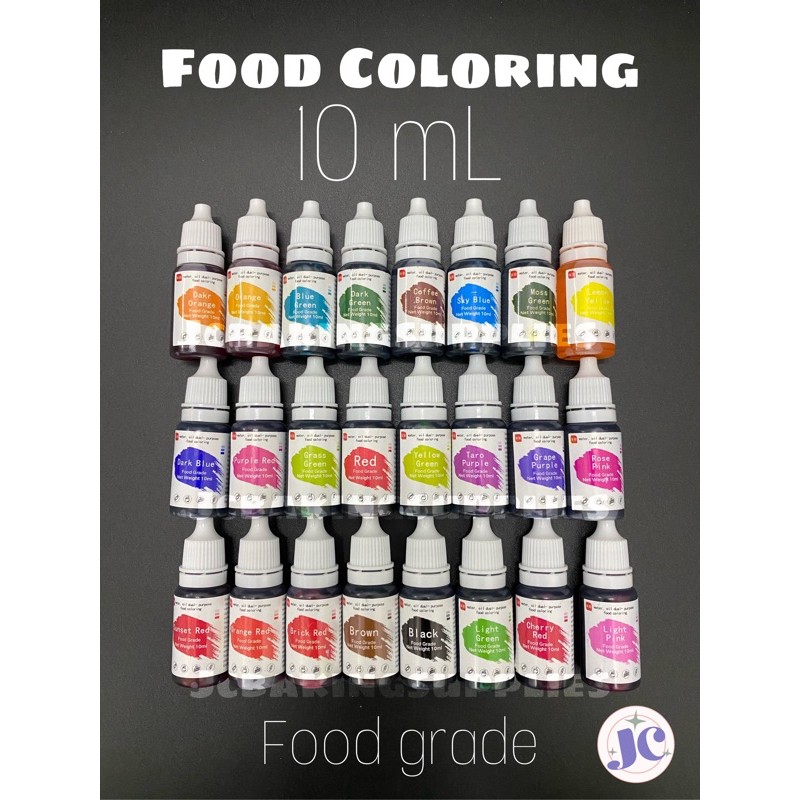 10ml Food Coloring 24 Colors Food Grade Food Coloring Icing Coloring ...