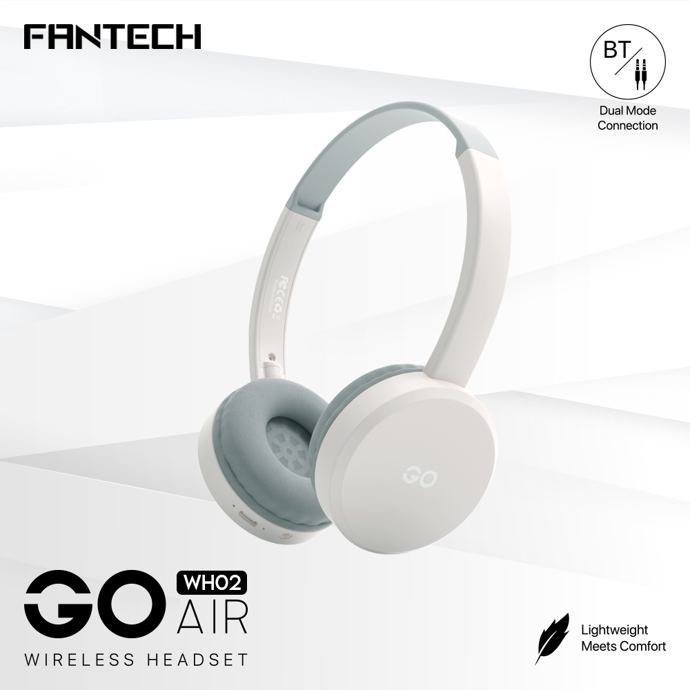 Fantech WH02 Go Air Wireless Headset With Dual Connection Bluetooth 5.0 ...
