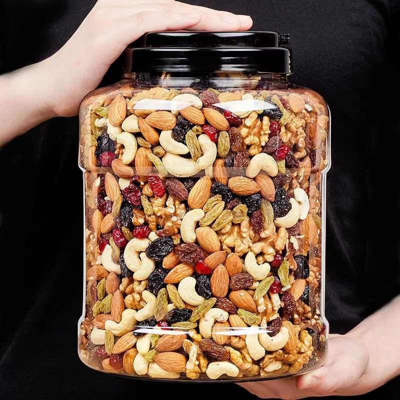 【Extra large can】Healthy Instant Daily Nuts, Mixed and Dried Fruits, Almonds,Cashews,Trail Mixed ...