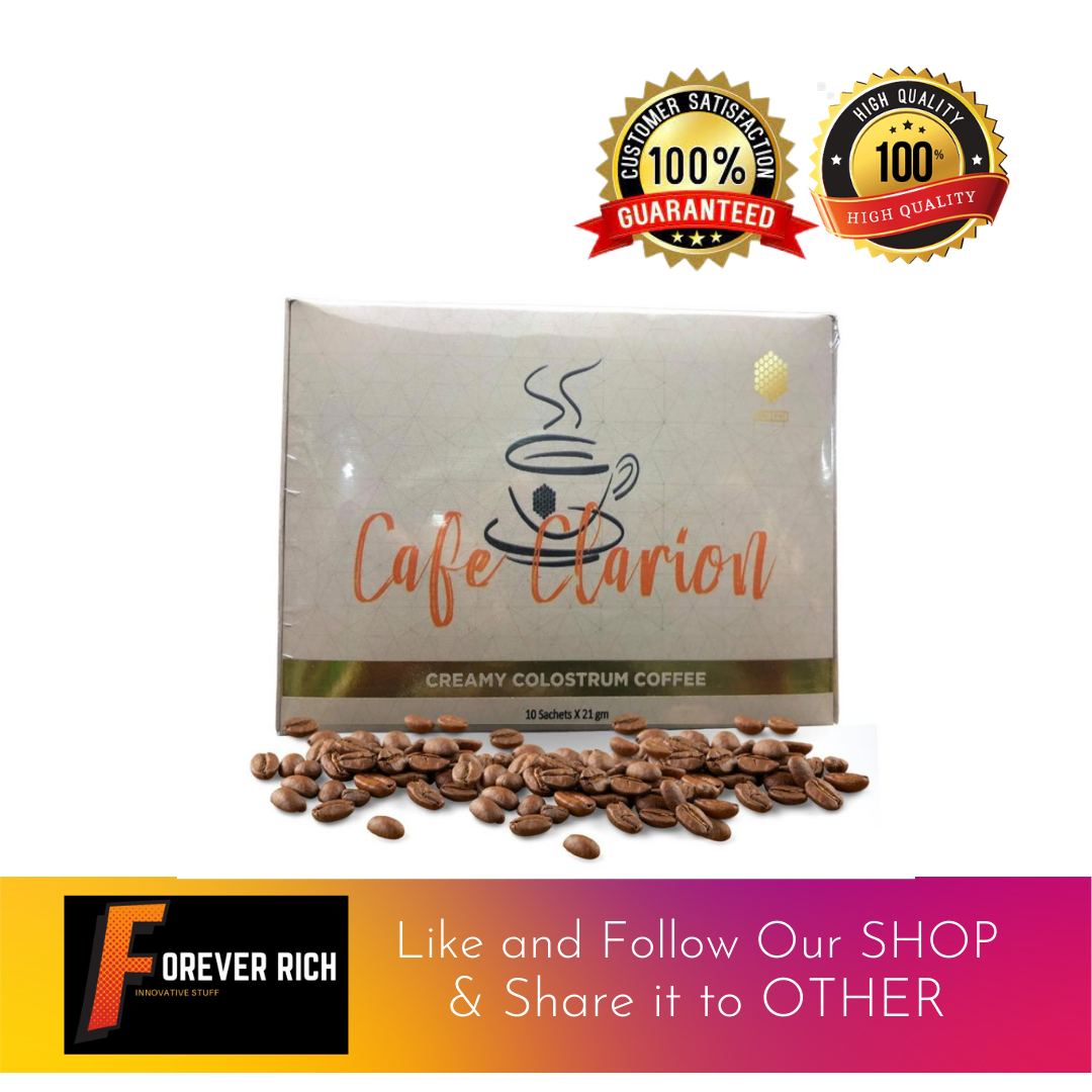 Cafe Clarion Coffee Creamy Colostrum Coffee 10 Sachets x 21g Promotes ...