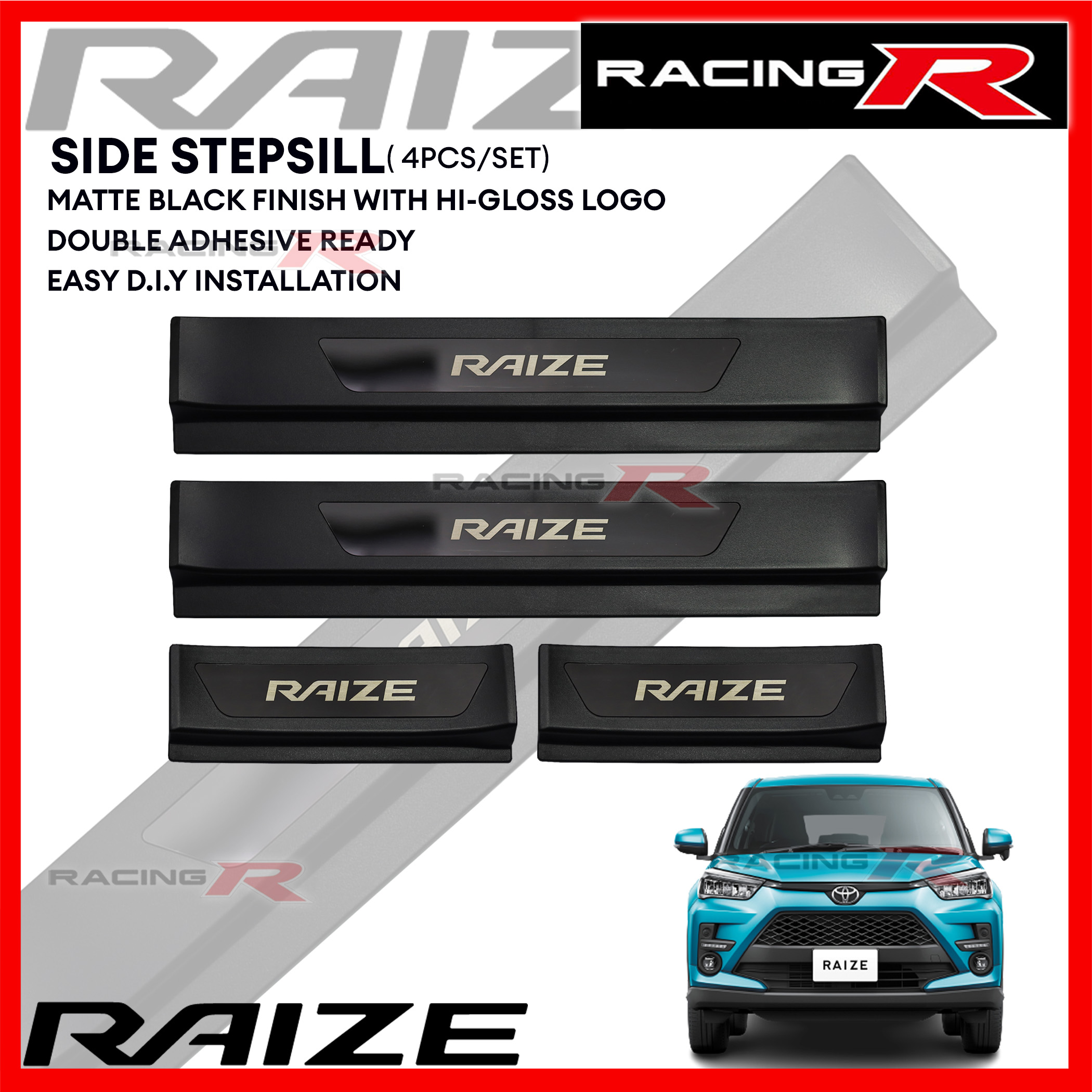 Toyota Raize 2020 - 2024 Side Stepsill / Step sill ( Car Accessories ...