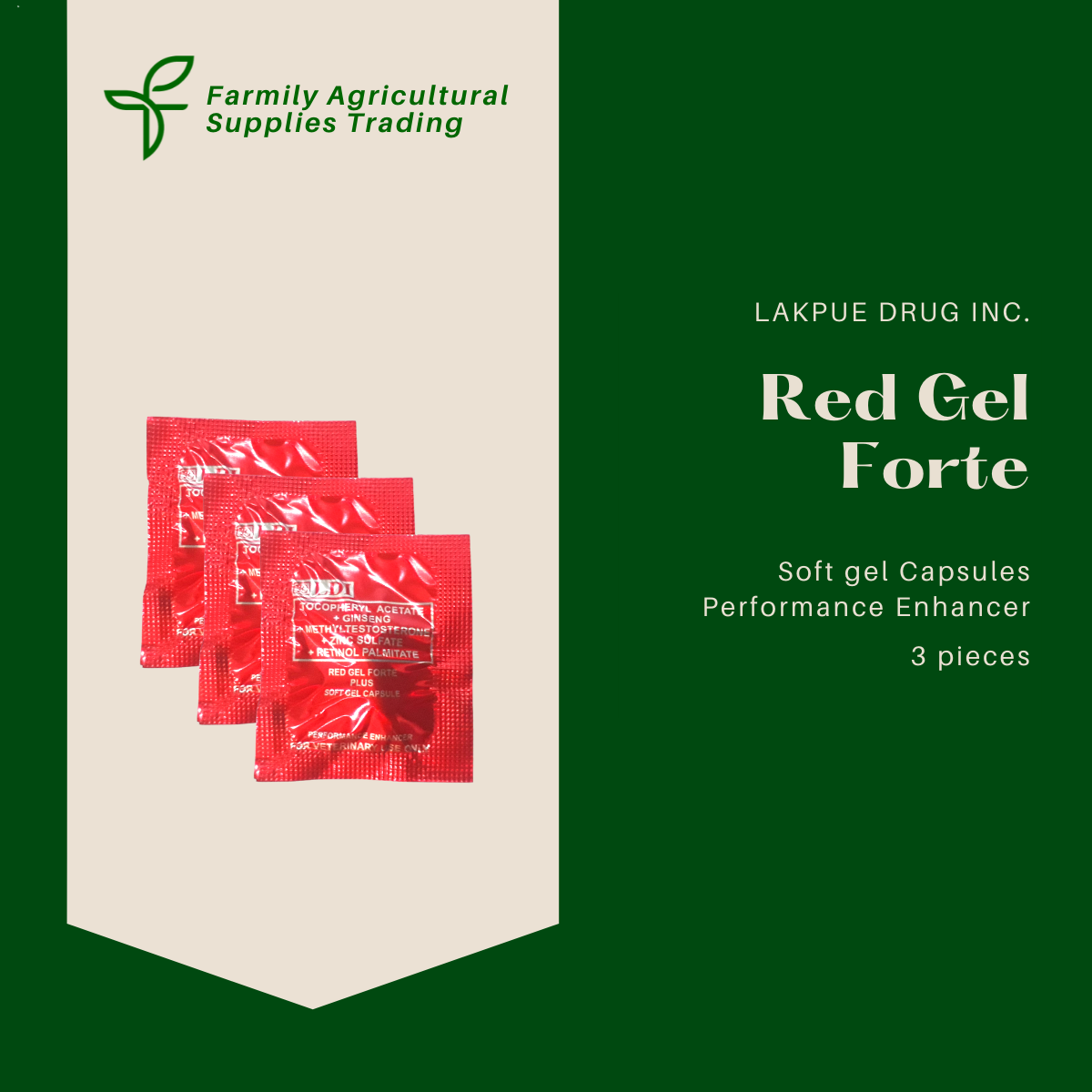 Lakpue Drug Inc. Red Gel Forte | Lazada PH