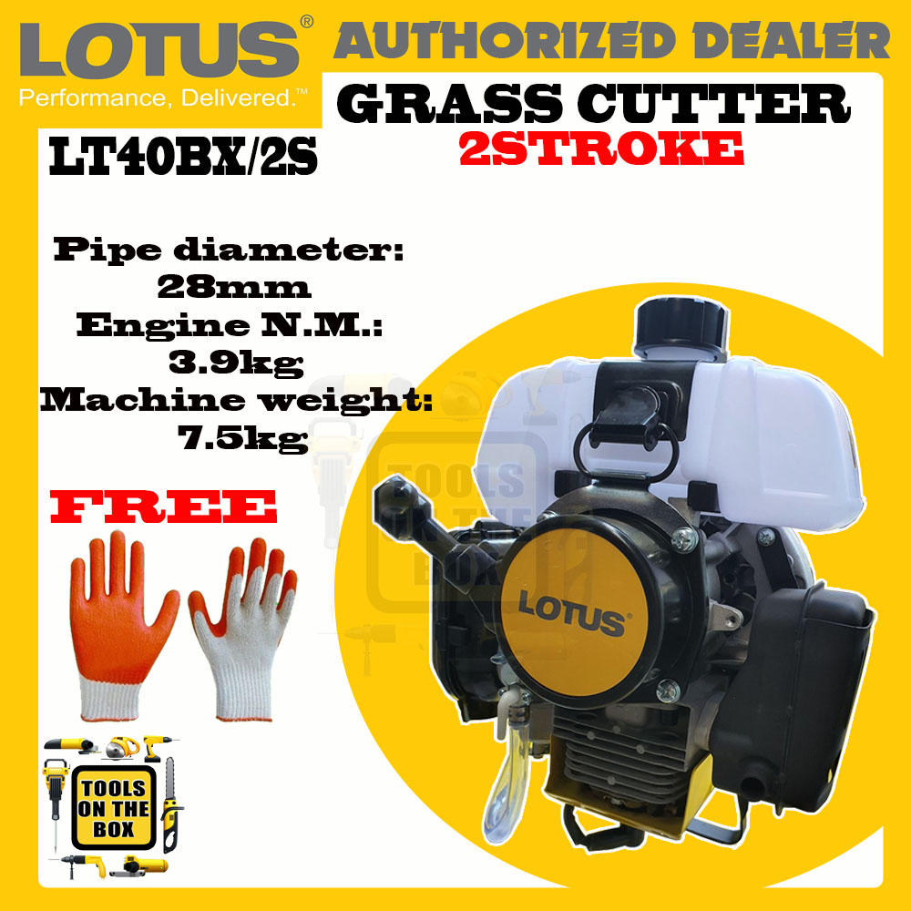 Lotus Grass Cutter / Brush Cutter 2 Stroke LT40BX/2S WITH FREE GLOVES ...