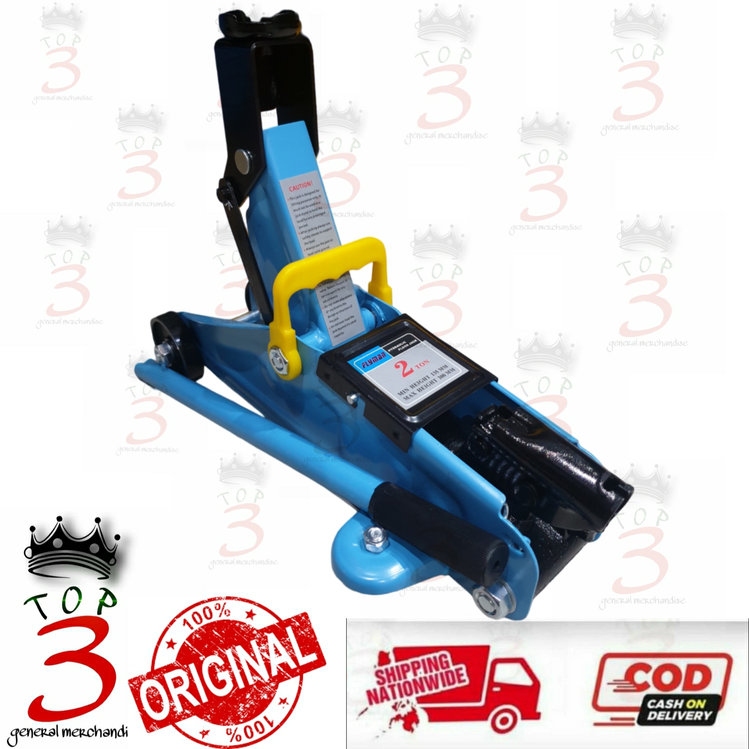 Crocodile Hydrolic Floor Jack 2ton Lifting Range135MM - 300MM Original ...