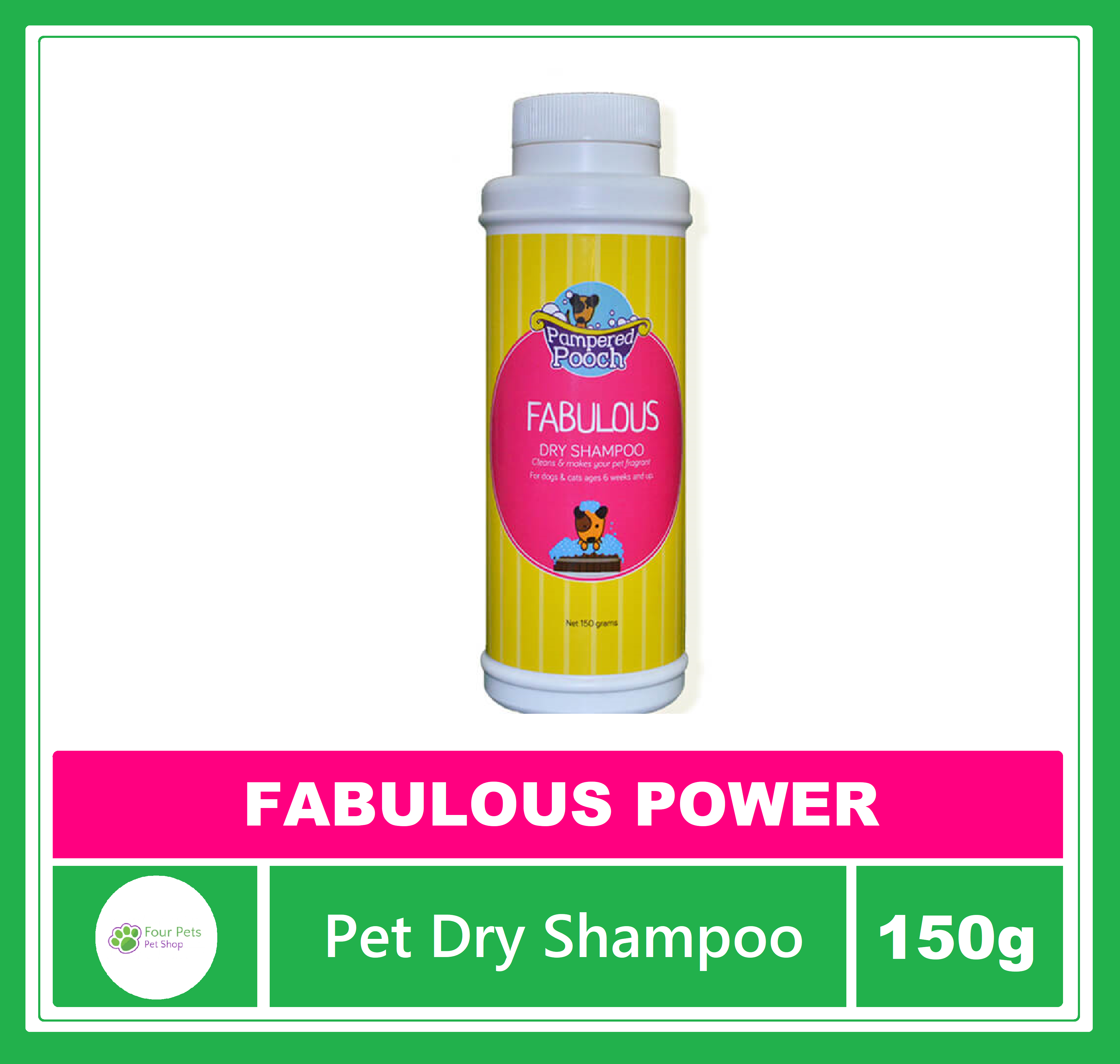 Pampered Pooch Dry Shampoo For Dogs and Cats 150g | Lazada PH