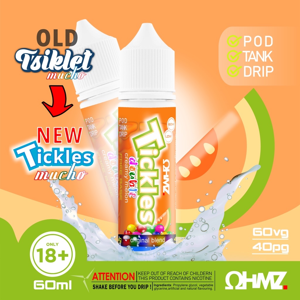 Tickles / Tsiklet 60ml ohmz Freebase | Lazada PH