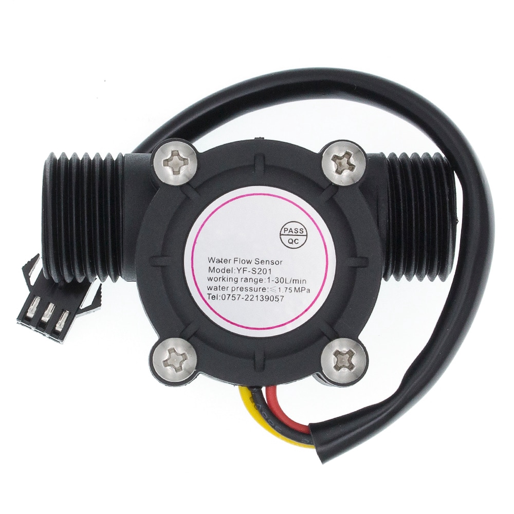12V Water Flow Sensor DC 5-18V Flowmeter Hall Flow Sensor Water Control ...